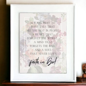 Faith Inspirational Poster Print - Etsy
