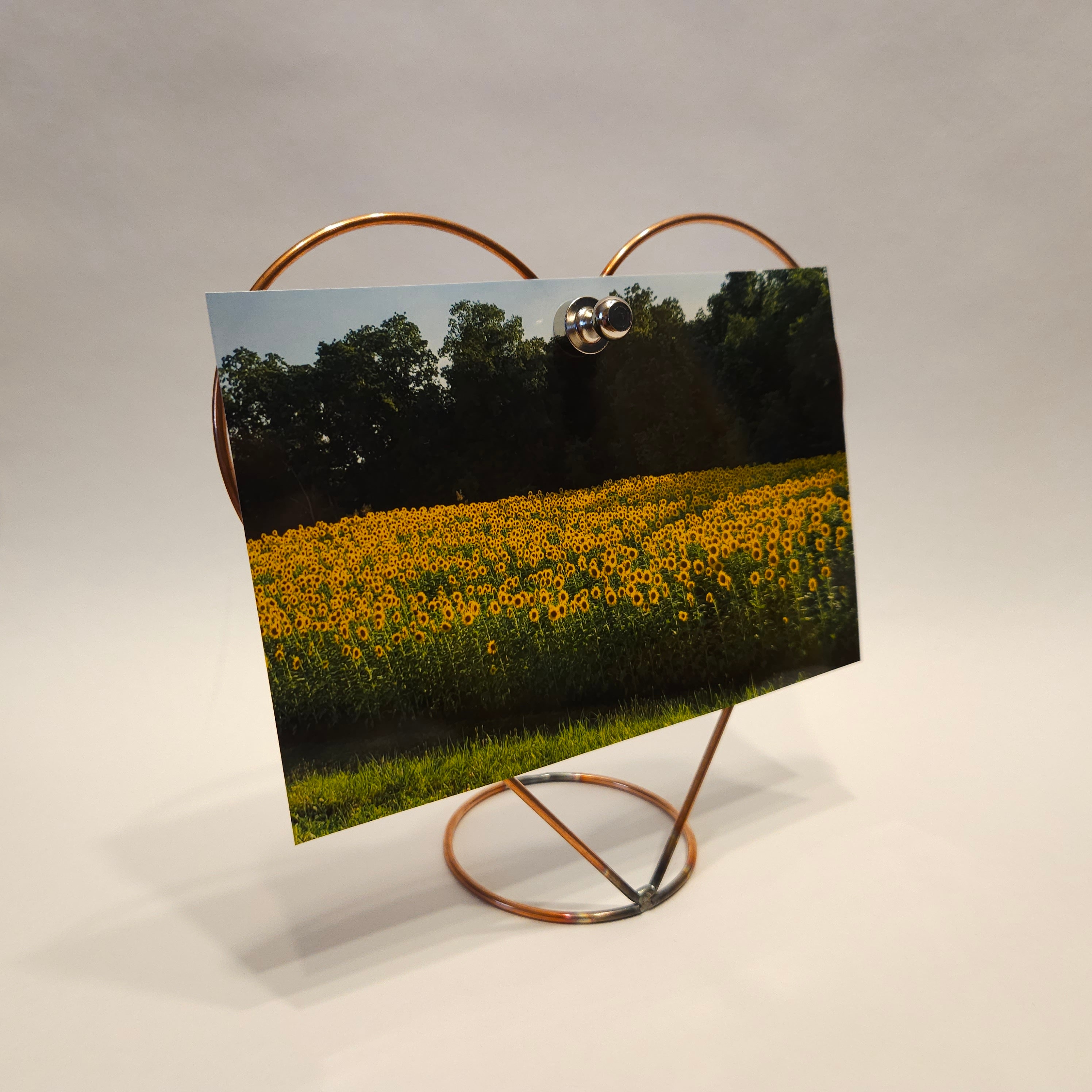 Heart Shaped Picture Display Stand Handmade Steel 4x6 Picture Display ...