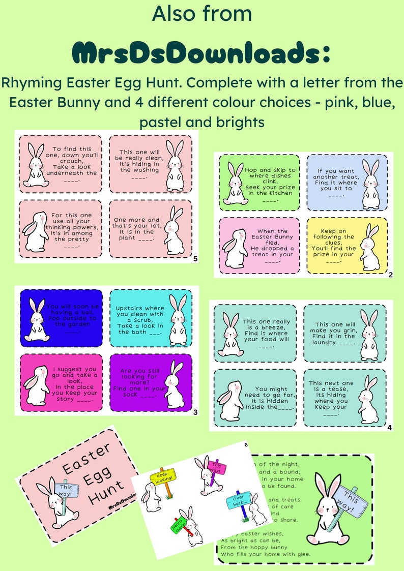Pin the Tail on the Easter Bunny - Etsy