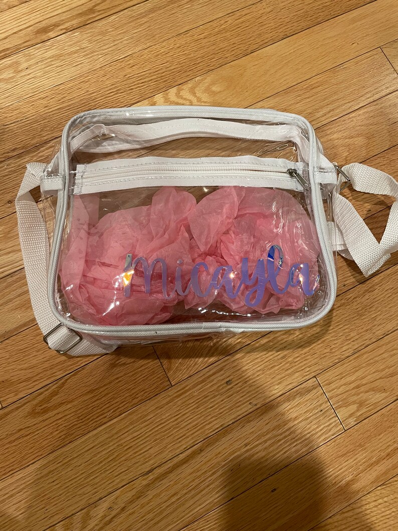 Clear Bag Personalized Stadium Approved Bag Game Day Bag Concert Bag ...