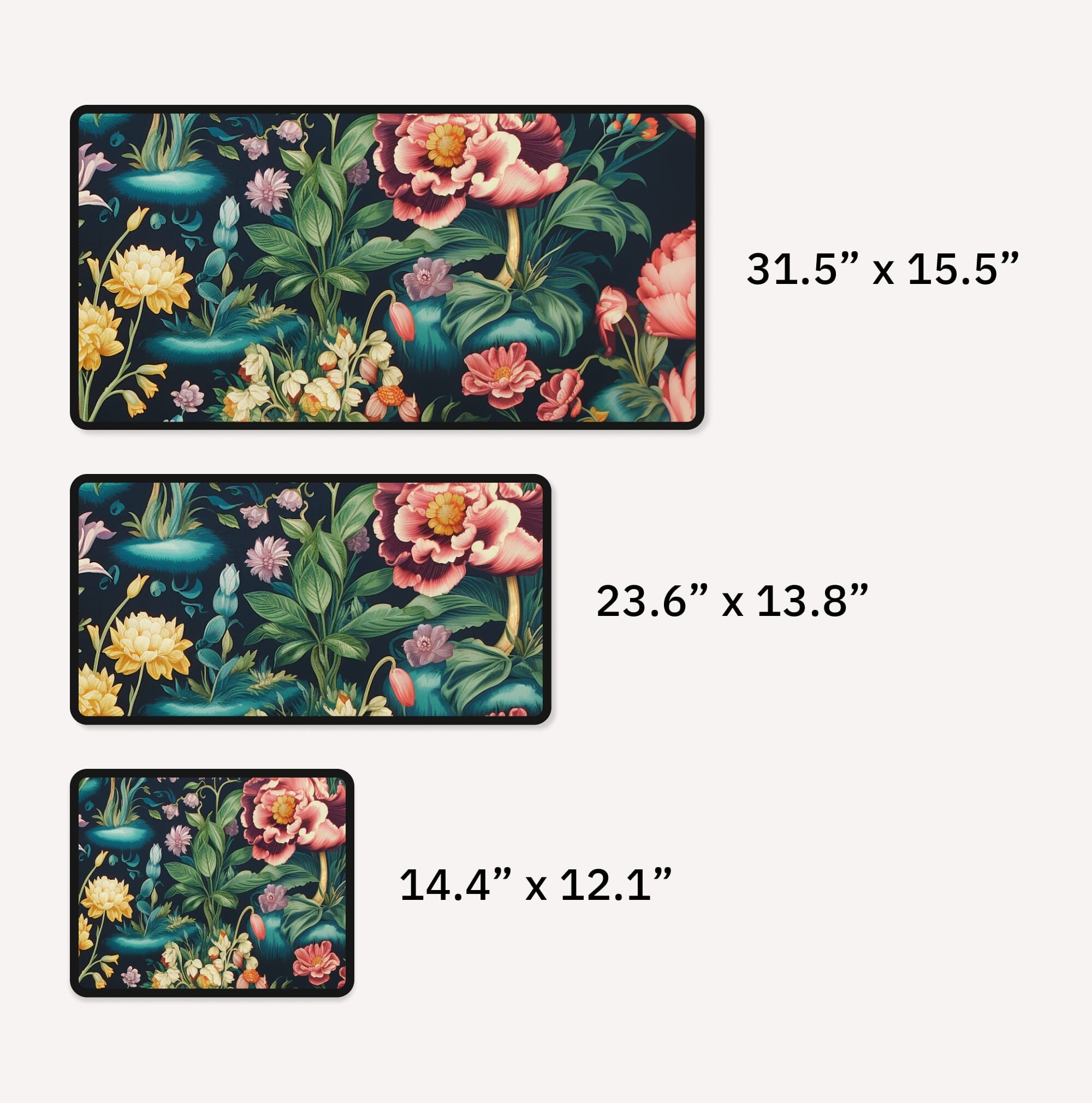 Cottagecore Deskmat Green Desk Mat Gift for Mom Decor Large Office Desk ...