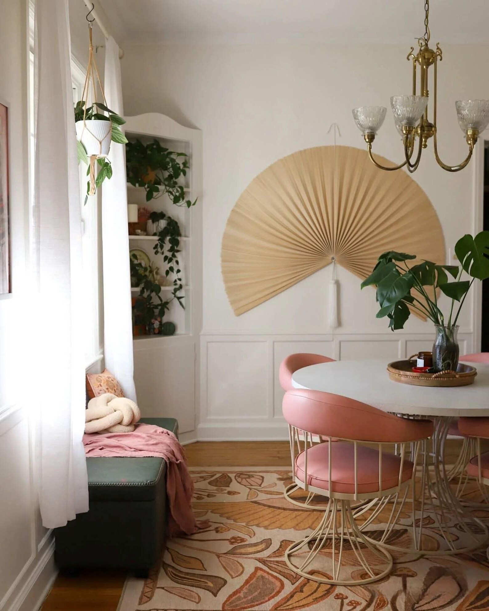 Bamboo Fan Wall Decor, Fan Headboard, Giant Wall Fan, Folding Fan ...