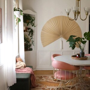 Bamboo Fan Wall Decor, Fan Headboard, Giant Wall Fan, Folding Fan ...