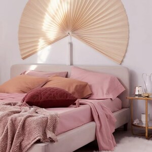 Bamboo Fan Wall Decor, Fan Headboard, Giant Wall Fan, Folding Fan ...