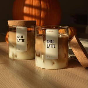 Chai Latte Candle | 15 Oz | Iced Latte Chai Candle | Handmade Soy Wax ...