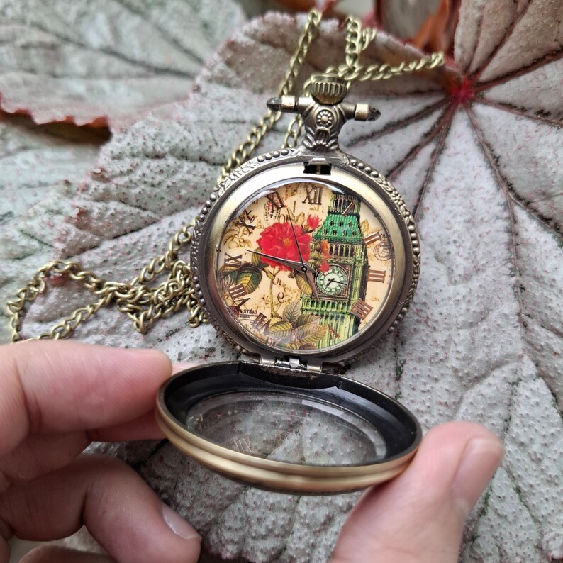 Vintage Necklace Watch , Neck Watch , Pocket Watch , Vintage Pocket ...