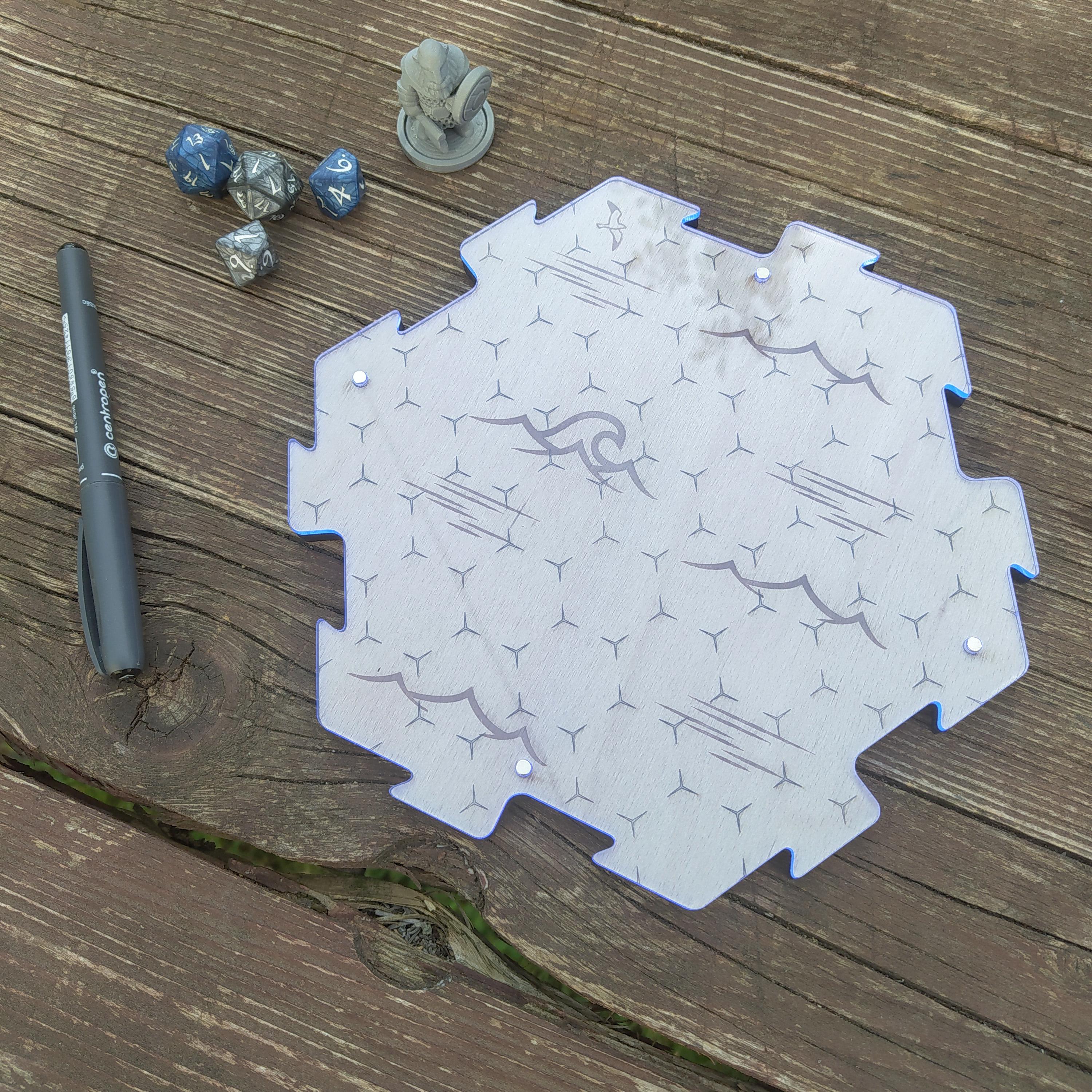 Hex Grid Map - Tabletop RPG and Wargaming Hexagon Battle Map - Dungeons ...