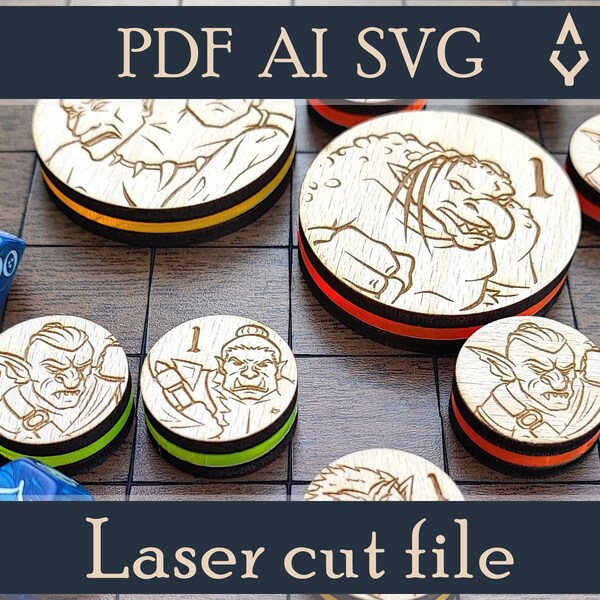 Tabletop Rpg Token Svg - Etsy