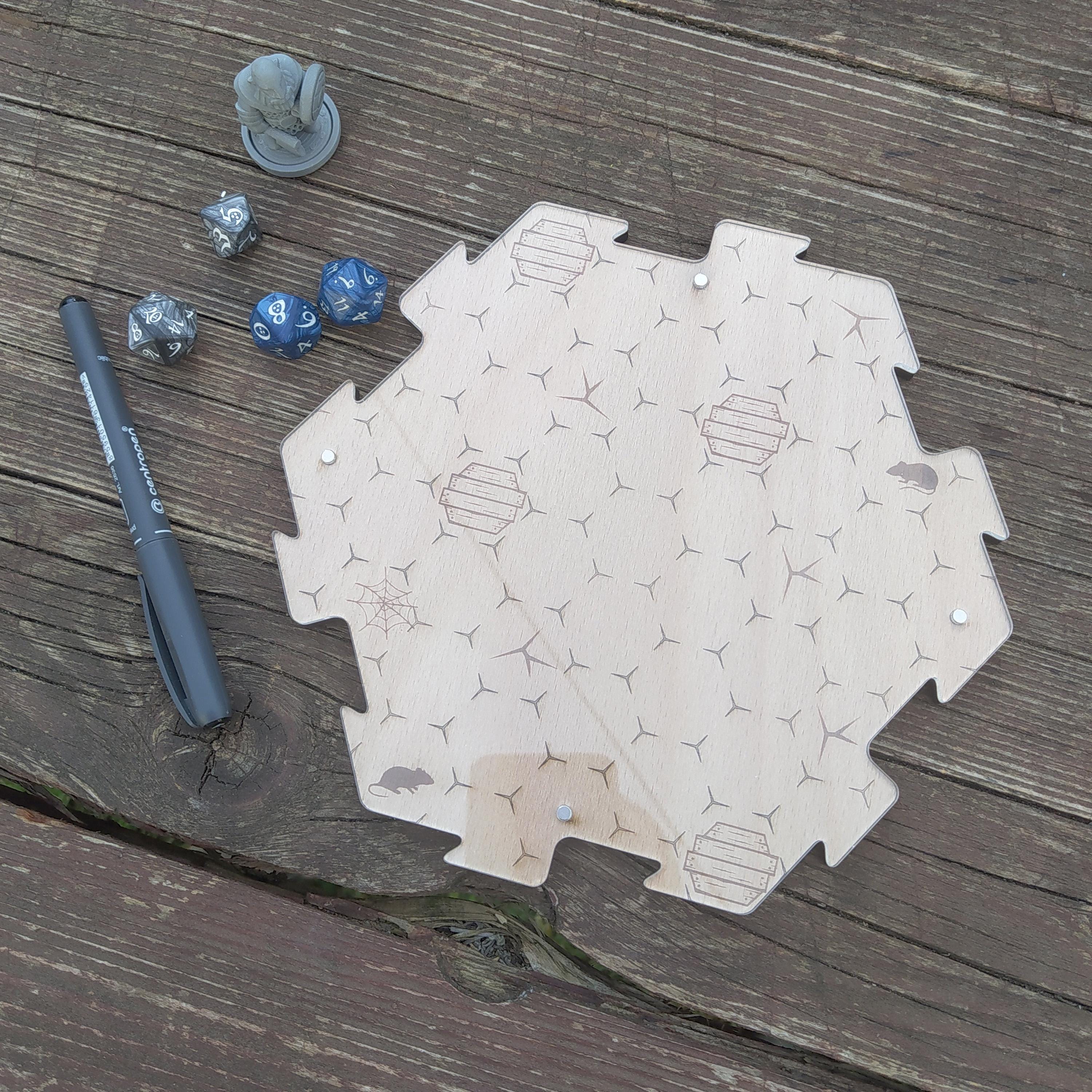 Hex Grid Map - Tabletop RPG and Wargaming Hexagon Battle Map - Dungeons ...