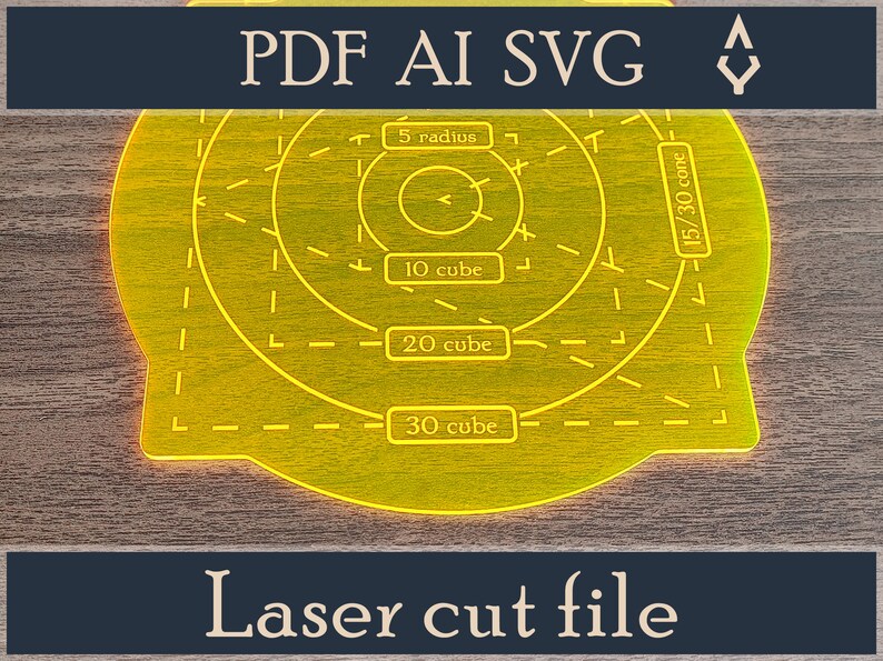 Area of Effect Laser Cut Files 3mm Digital Product PDF SVG EPS Tabletop ...