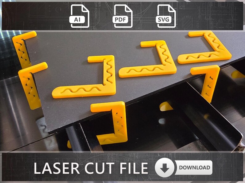 Laser Knife Bed C-clamp Set – Laser Cut File - Acrylic Laser Clamps SVG ...