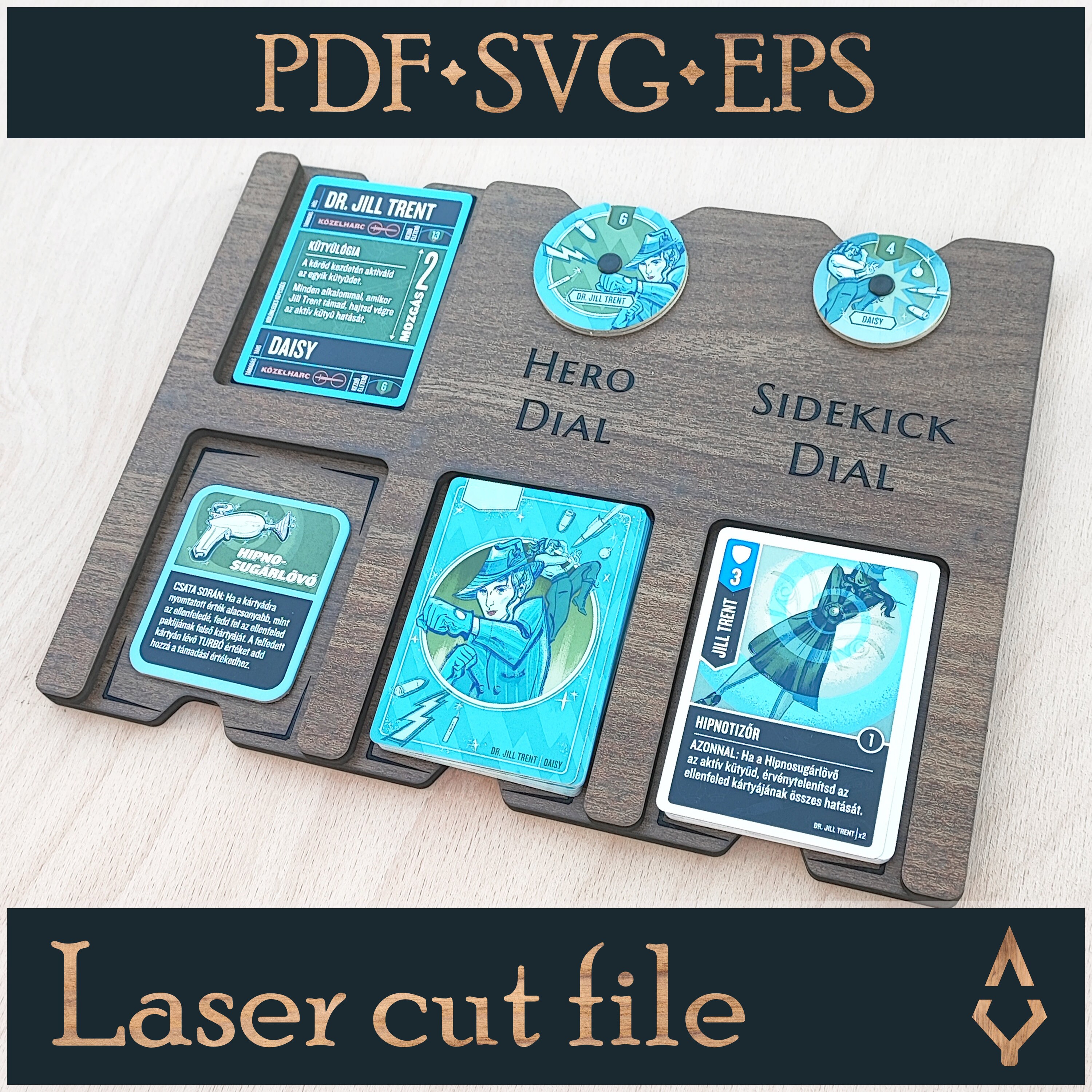 Unmatched Board Game Dashboard Laser Cut Files 3mm Digital Product PDF ...