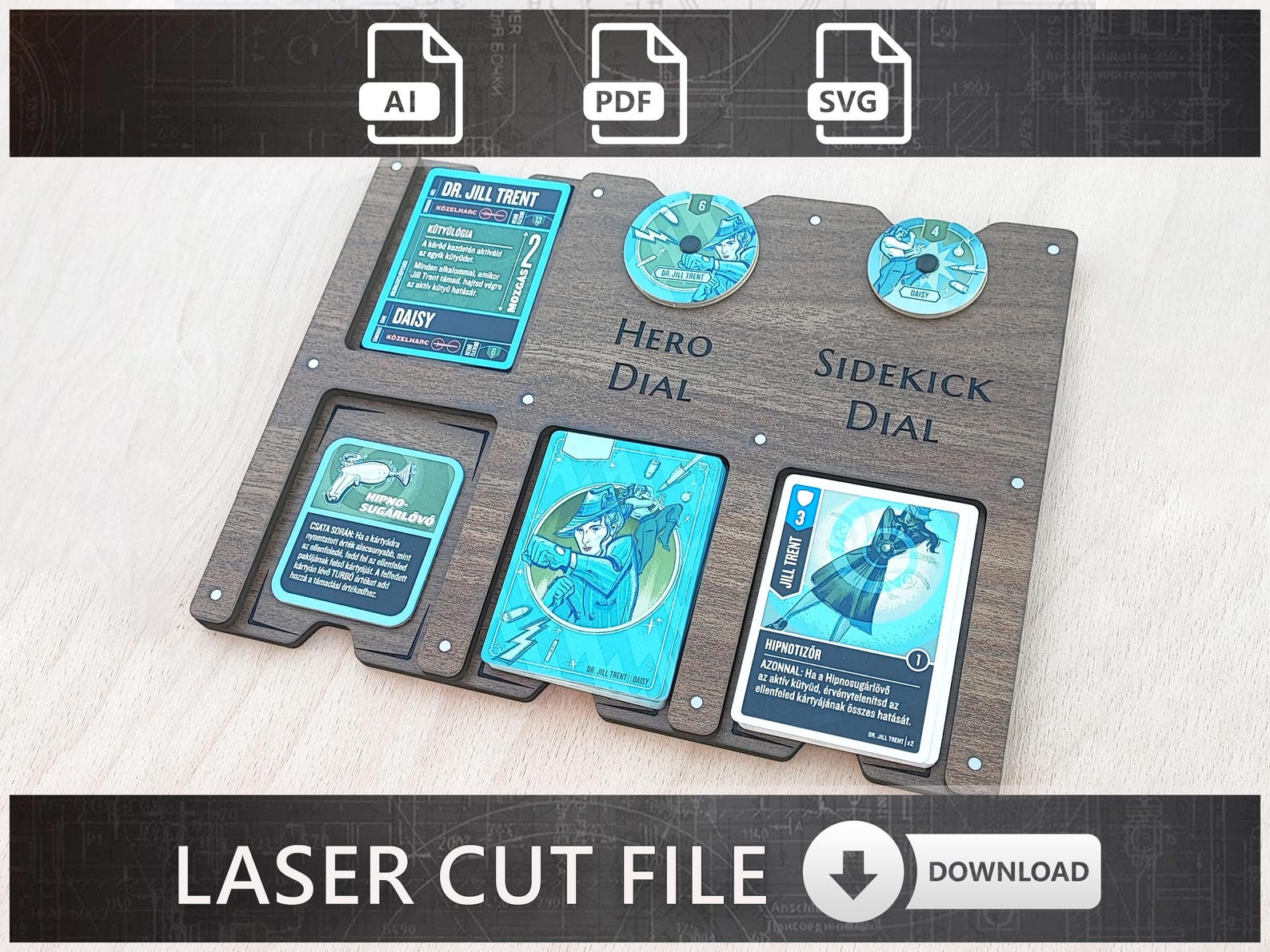 Unmatched Dashboard - Board Game Accessories - Laser Cut Files 3mm ...