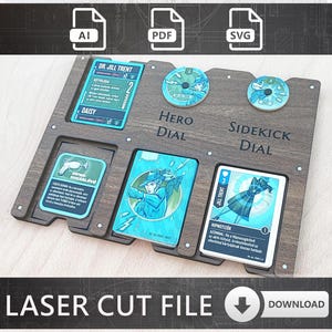 Unmatched Dashboard - Board Game Accessories - Laser Cut Files 3mm ...