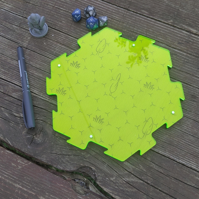 Hex Grid Map Tabletop RPG Battle Map Hexagon Modular Tiles Laser Cut ...