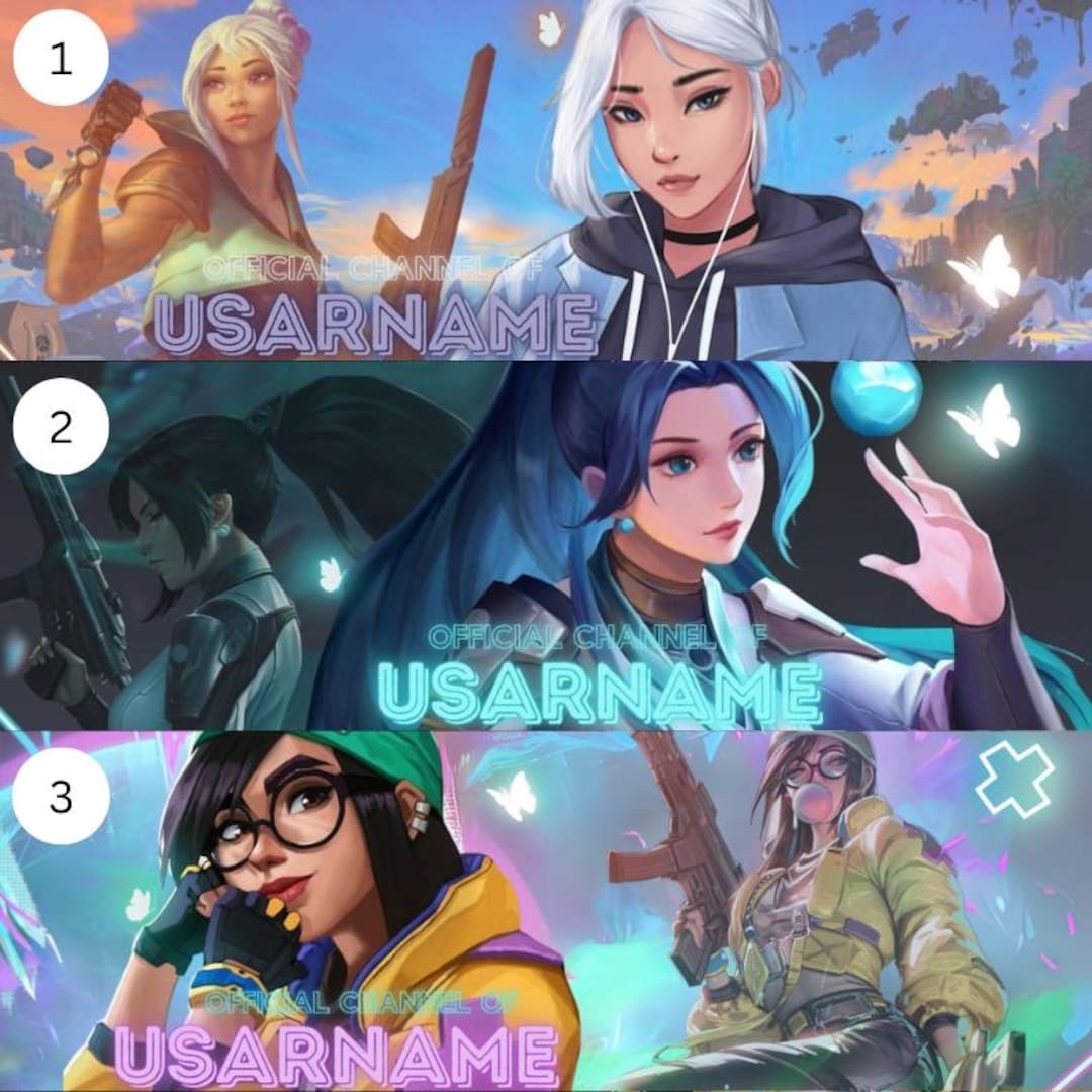 Custom Twitch Banner | VALORANT Banner | Customize Banner | Youtube ...