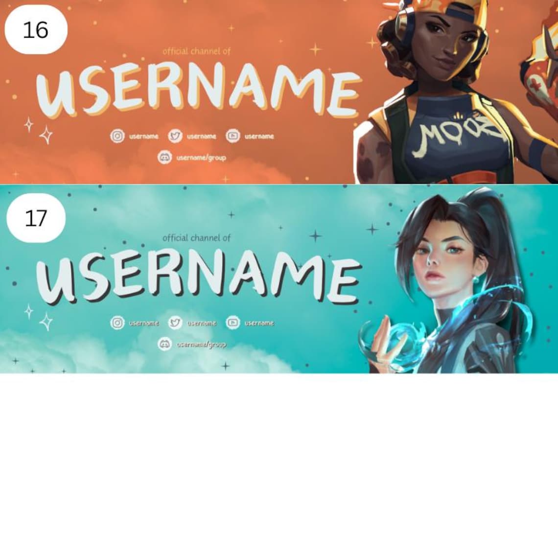 Custom Twitch Banner | VALORANT Banner | Customize Banner | Youtube ...