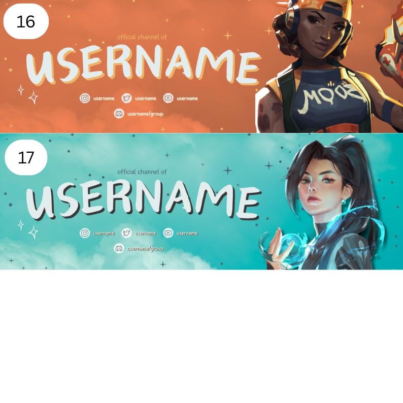 Custom Twitch Banner | VALORANT Banner | Customize Banner | Youtube ...