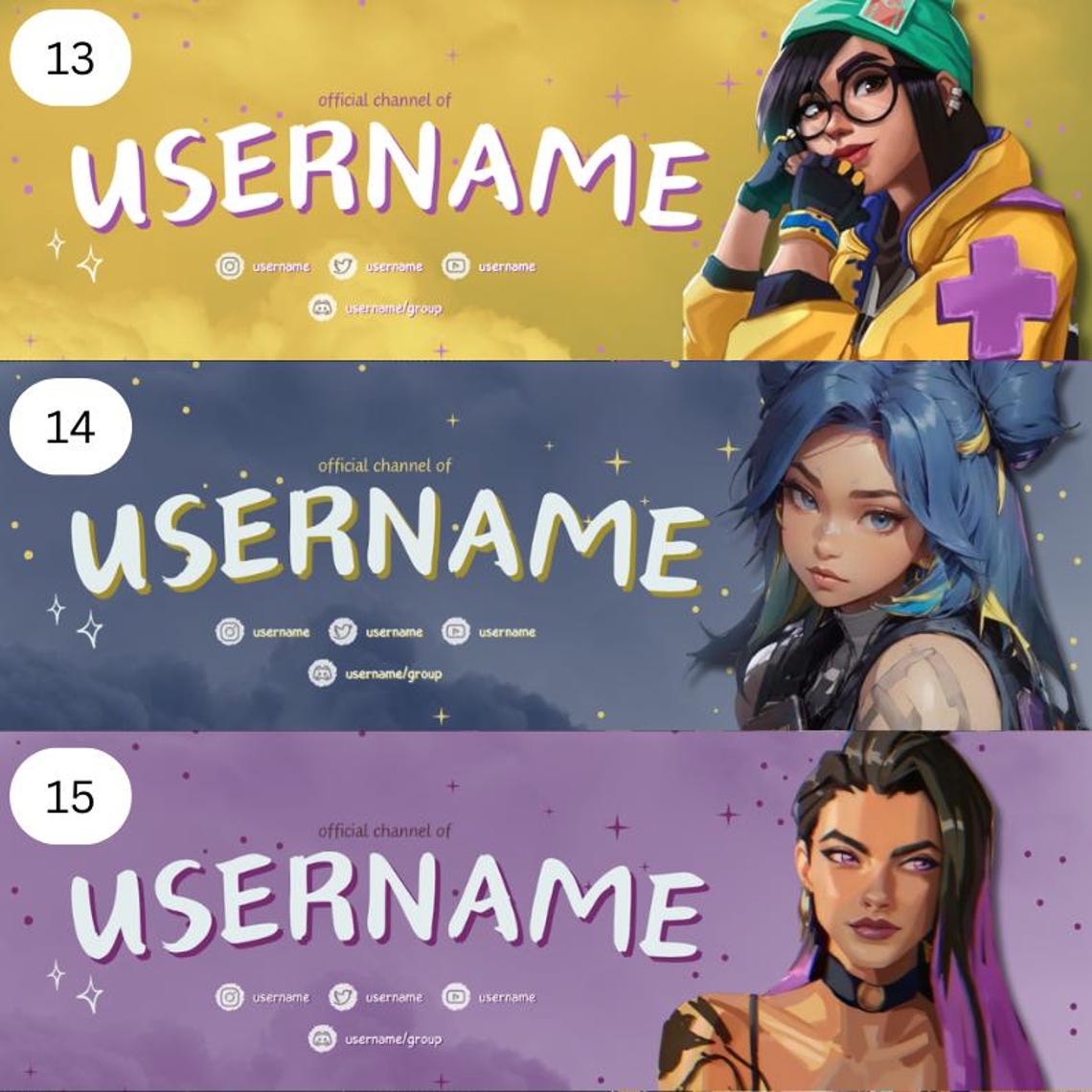 Custom Twitch Banner | VALORANT Banner | Customize Banner | Youtube ...