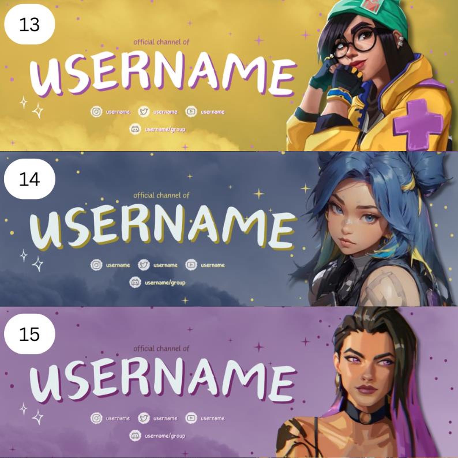 Custom Twitch Banner | VALORANT Banner | Customize Banner | Youtube ...