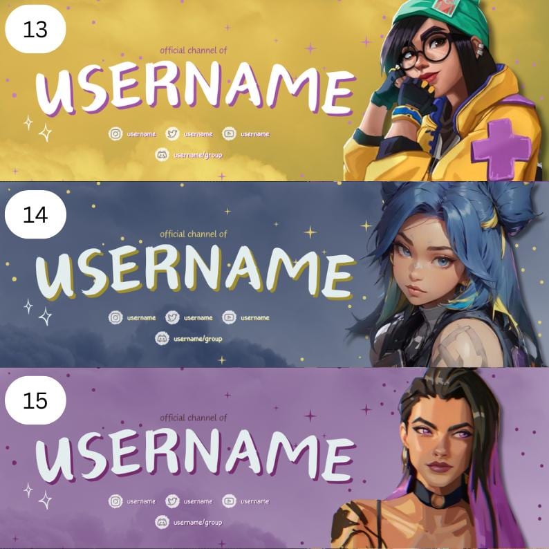 Custom Twitch Banner | VALORANT Banner | Customize Banner | Youtube ...