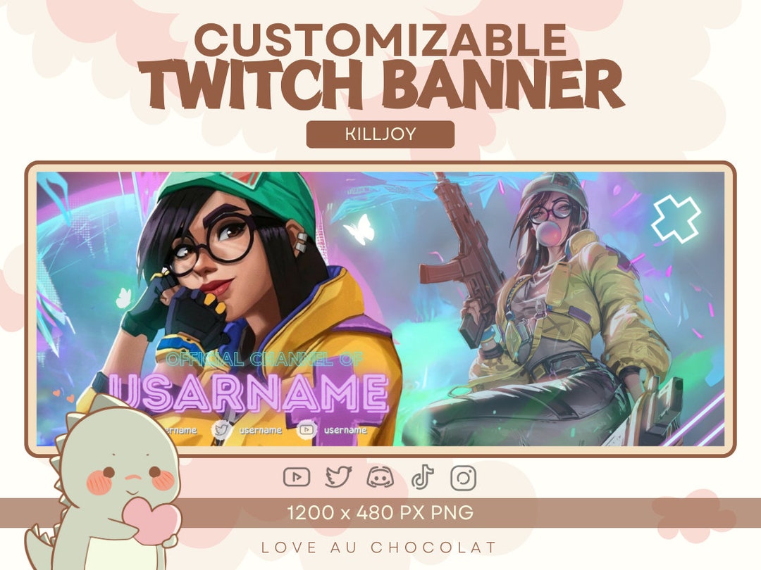 Killjoy [valorant] | Customizable Twitch Banner - Etsy