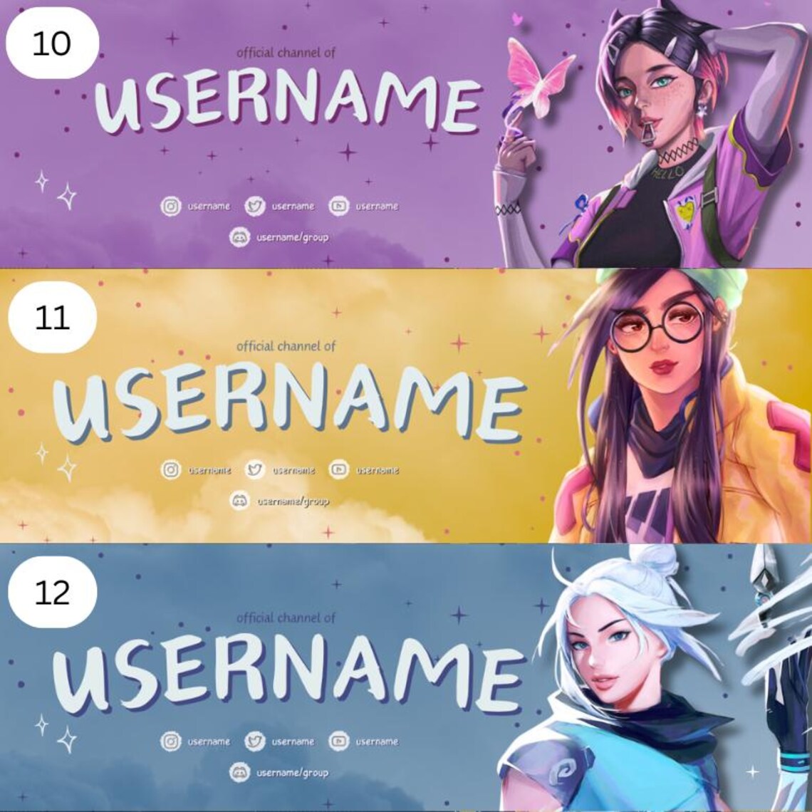 Custom Twitch Banner | VALORANT Banner | Customize Banner | Youtube ...
