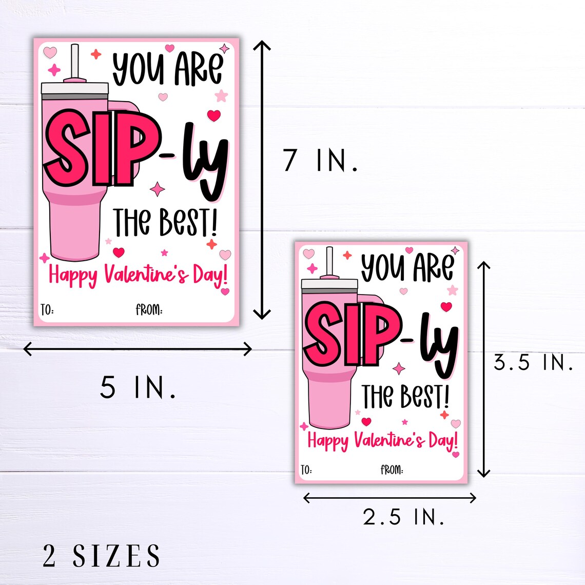 Stanley Valentine's Gift Card & Tag: Teacher Appreciation (PDF) - Etsy