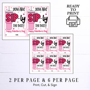 Stanley Valentine's Gift Card & Tag: Teacher Appreciation (PDF) - Etsy