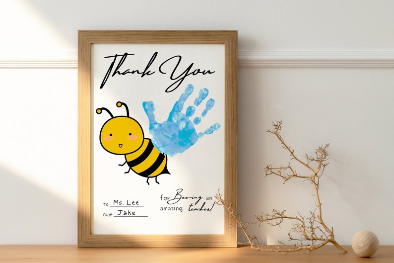 Teacher Appreciation Handprint Gift, DIY Keepsake From Students ...