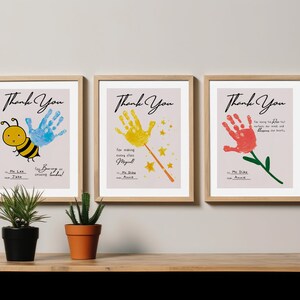 Teacher Appreciation Handprint Art, Bundle of 6, Handprint Teacher ...