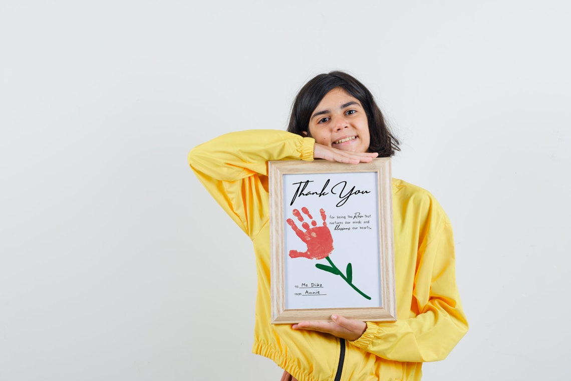 Teacher Appreciation Handprint Art, Bundle of 6, Handprint Teacher ...