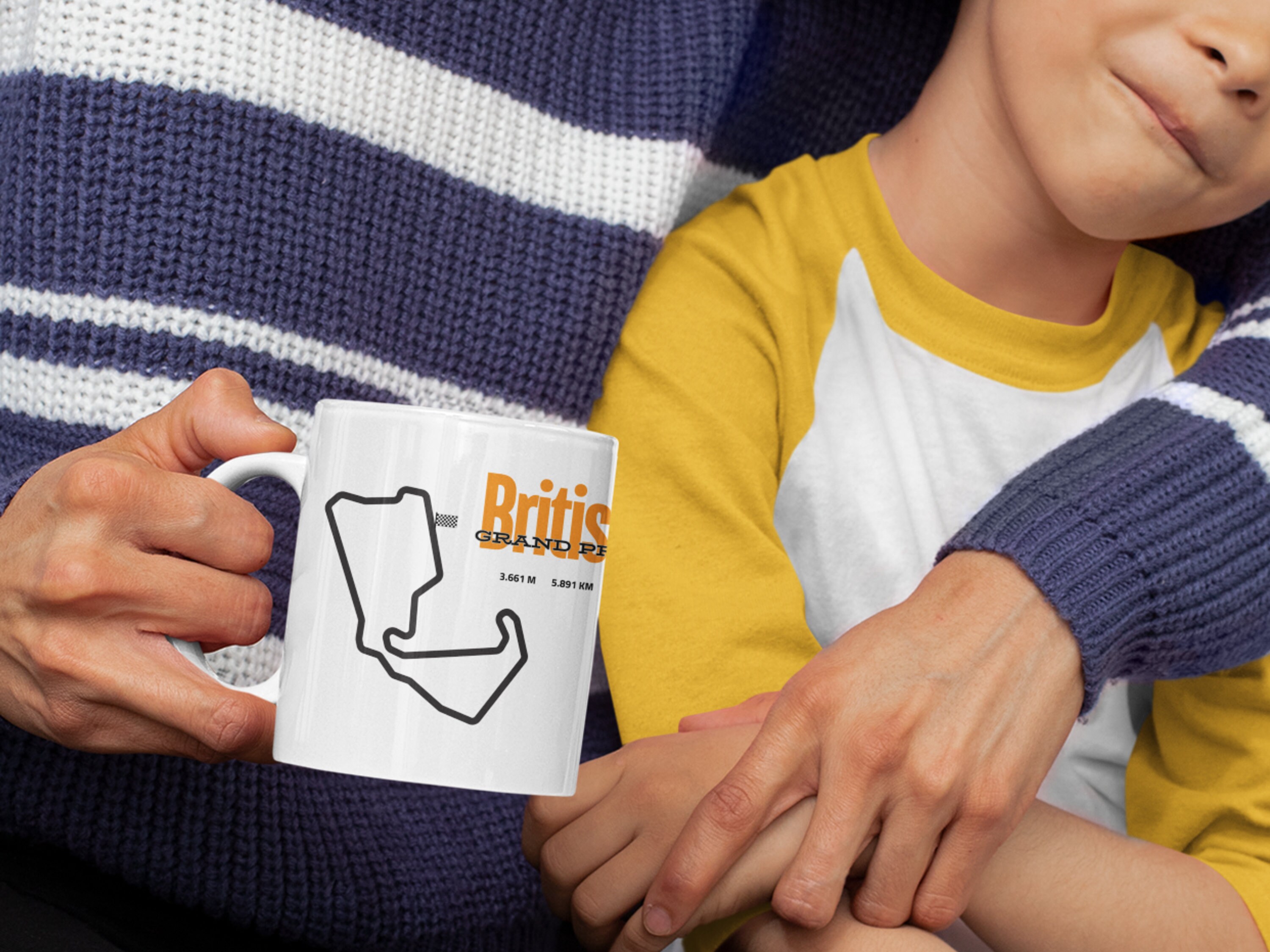 Lando Fan Mug With Grand Prix Track Map British Racing Inspired Present ...