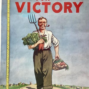 WW2 ‘ DIG FOR VICTORY ‘ 30 X 20 Inches Approx Reproduction - Etsy