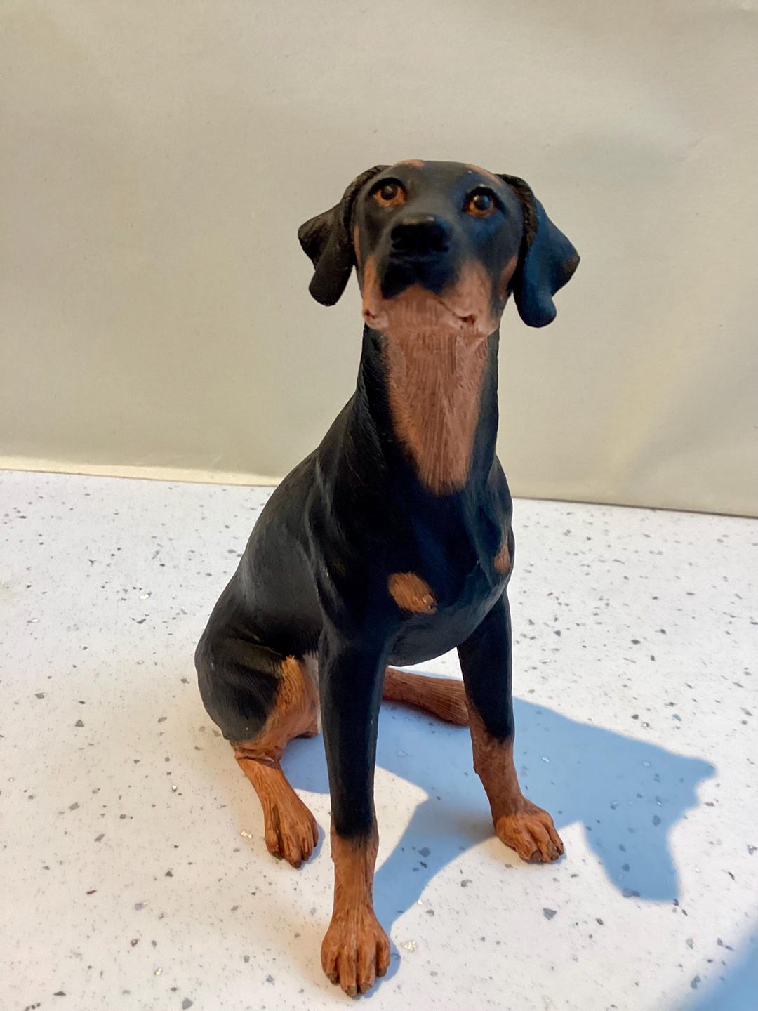 Resin DOBERMAN Figurine, 6 Inches Tall - Etsy