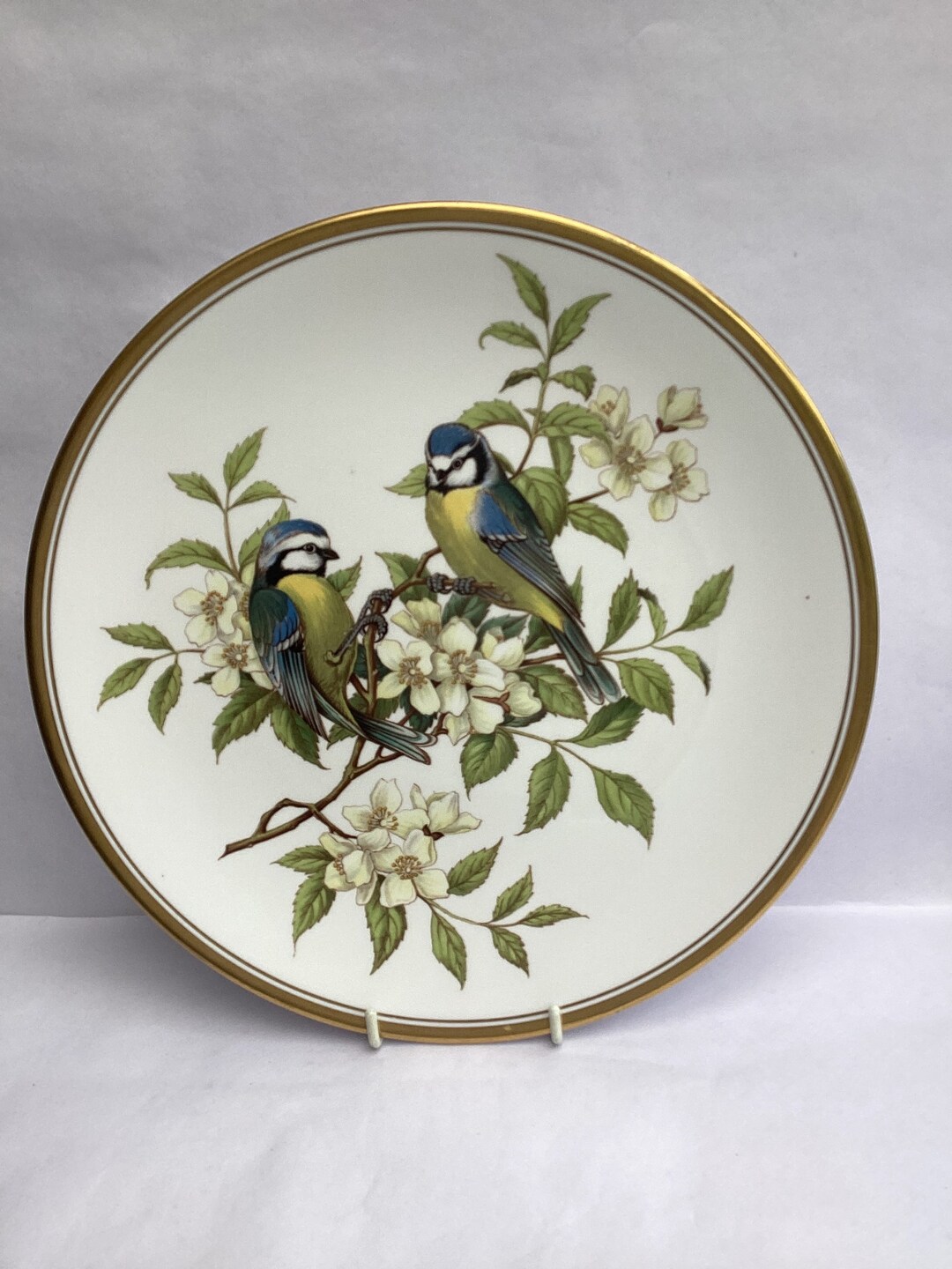 Spode Garden Birds Collectors Plate , No 1 of 6, Blue Titmouse, C1980s ...