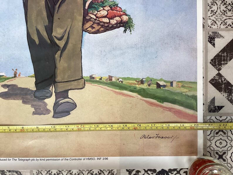 WW2 ‘ DIG FOR VICTORY ‘ 30 X 20 Inches Approx Reproduction - Etsy