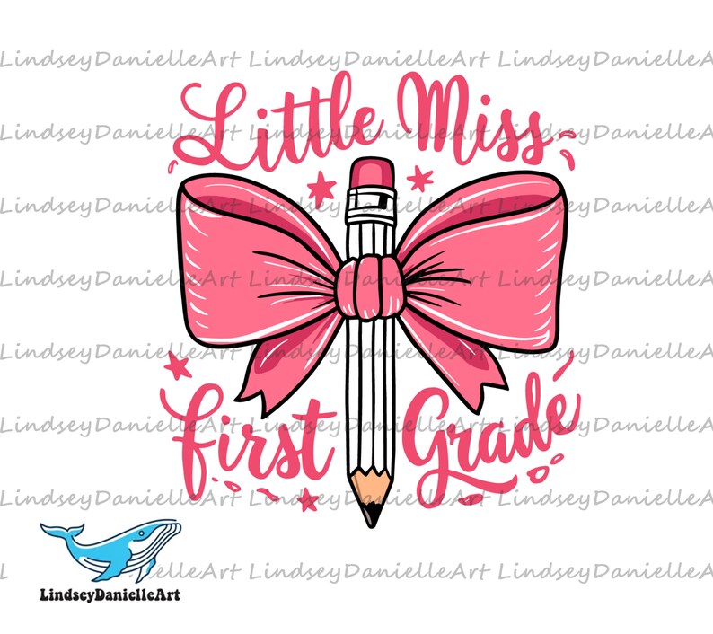 Little Miss First Grade Back to School School 1st Day of School SVG - Etsy
