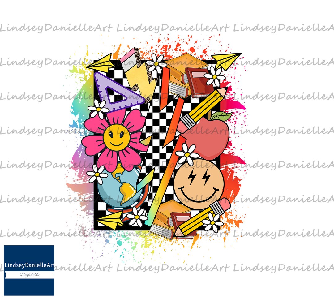 Retro Teacher PNG Design: Back to School Clipart (digital Download) - Etsy