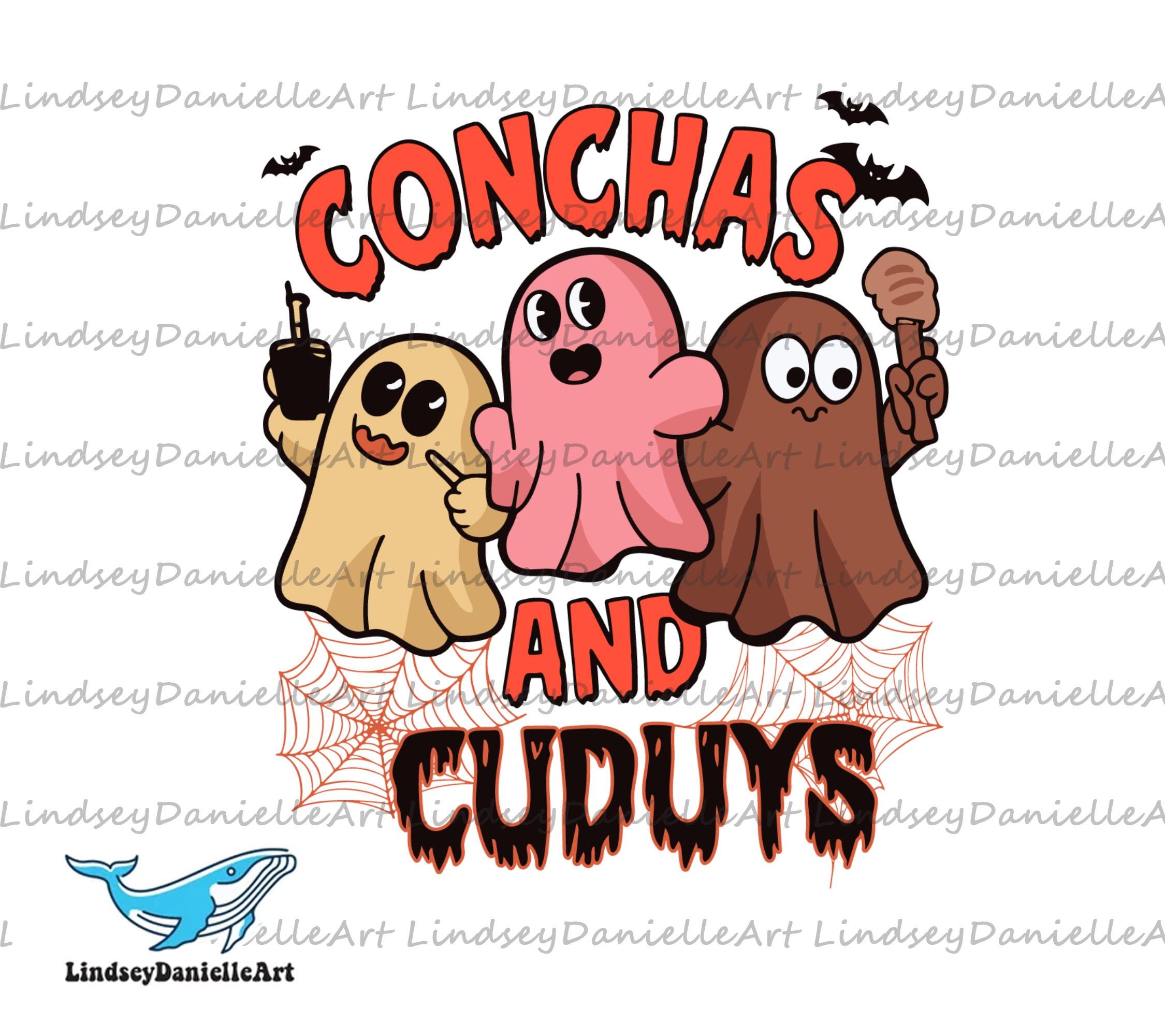 Conchas and Cucuys Svg Png, Spooky Conchas Svg Png, Mexican Ghost Svg ...