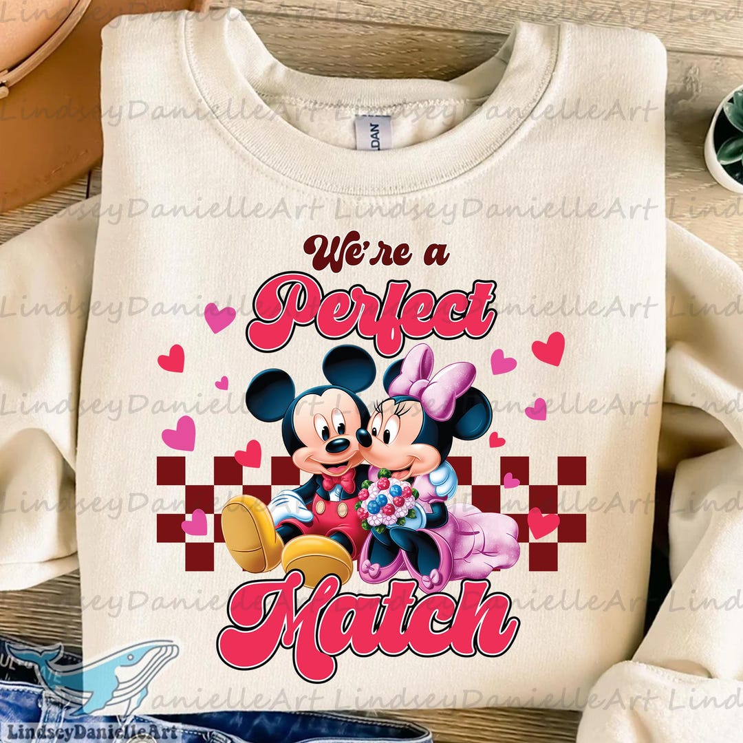 We're A Perfect Match Png, Couple Mouse Valentine Png, Happy Valentine ...