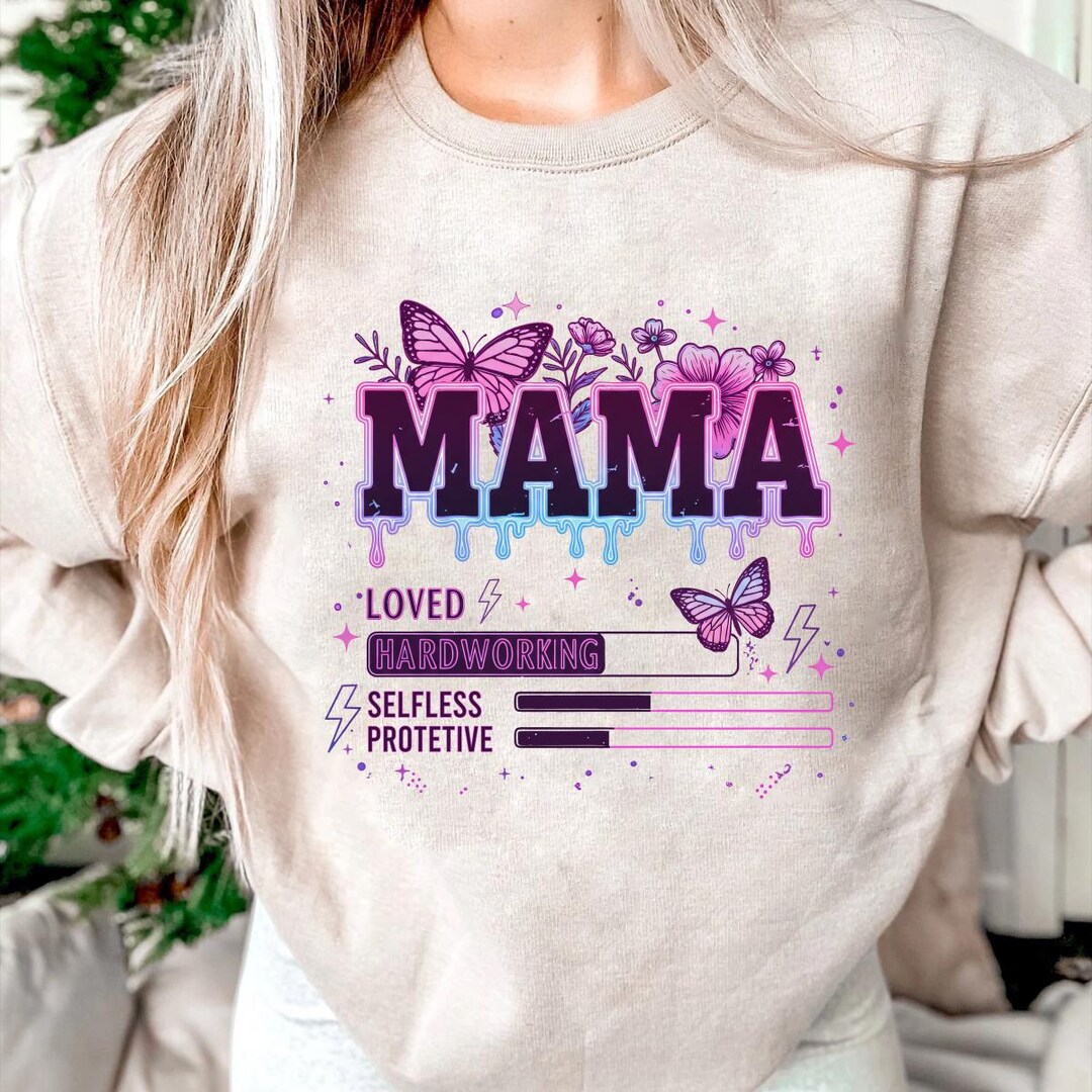 Neon Drip Mama Butterfly Png, Loved Hardworking Selfless Protective Png ...