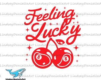 Feeling Lucky Cherries 8 Svg Png Clipart, Feeling Lucky Png, Feeling ...