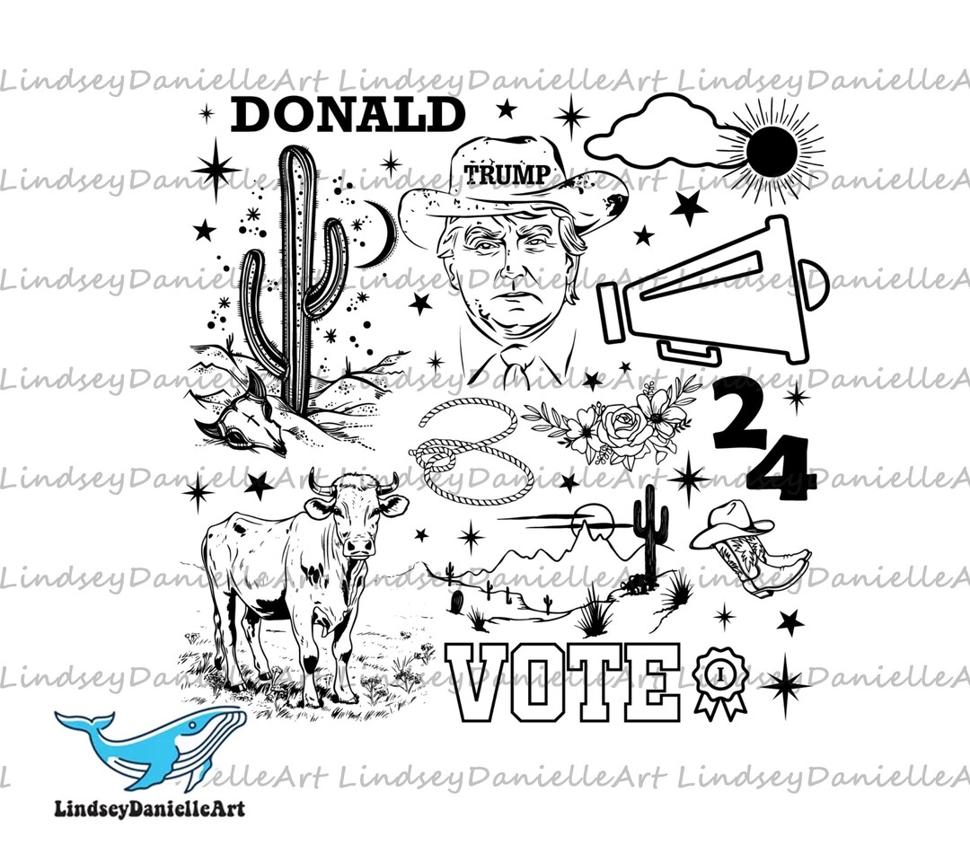 Trump Cowboy Svg Png Trump Western Donald Trump Cowboy Trump Svg Png ...