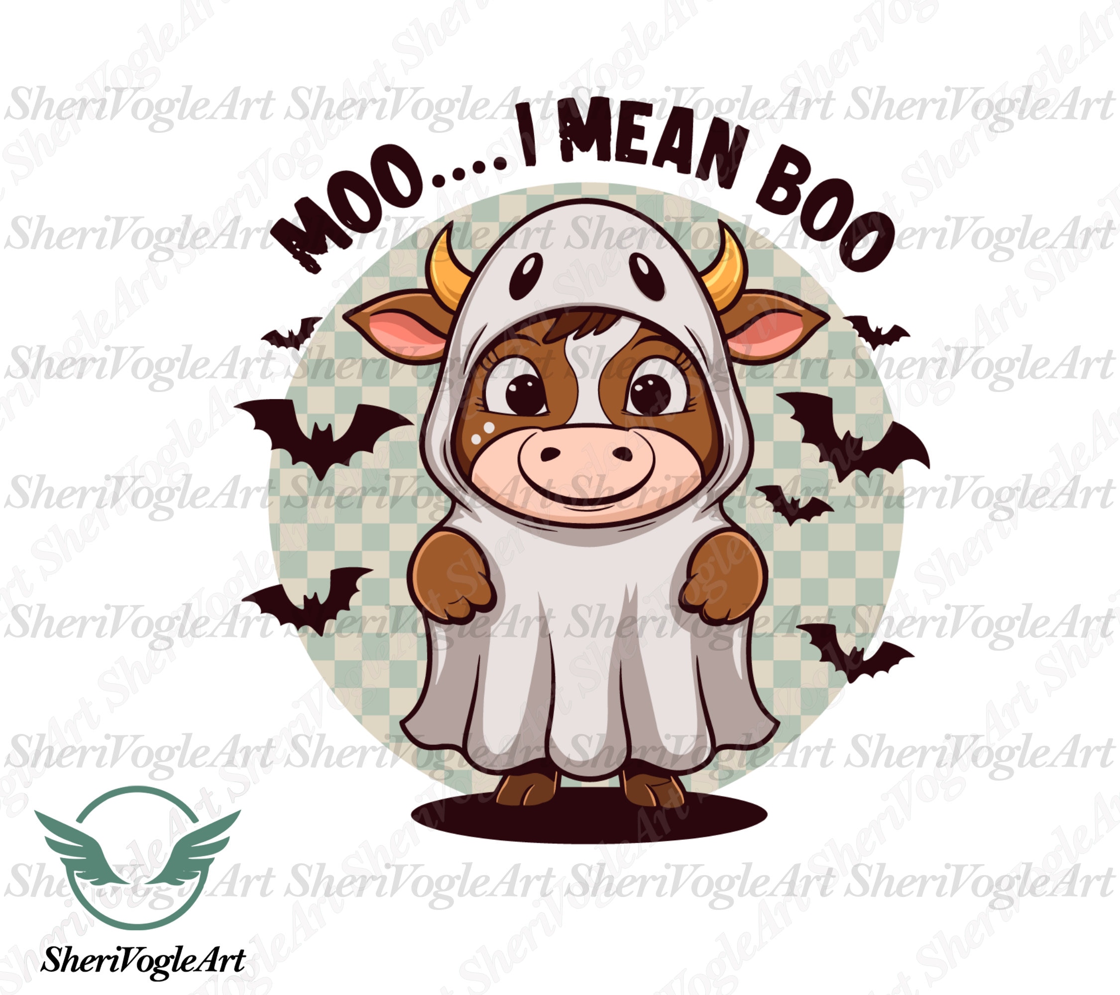 Cute Boo Moo I Mean Boo Cow Ghost Halloween SVG - Etsy
