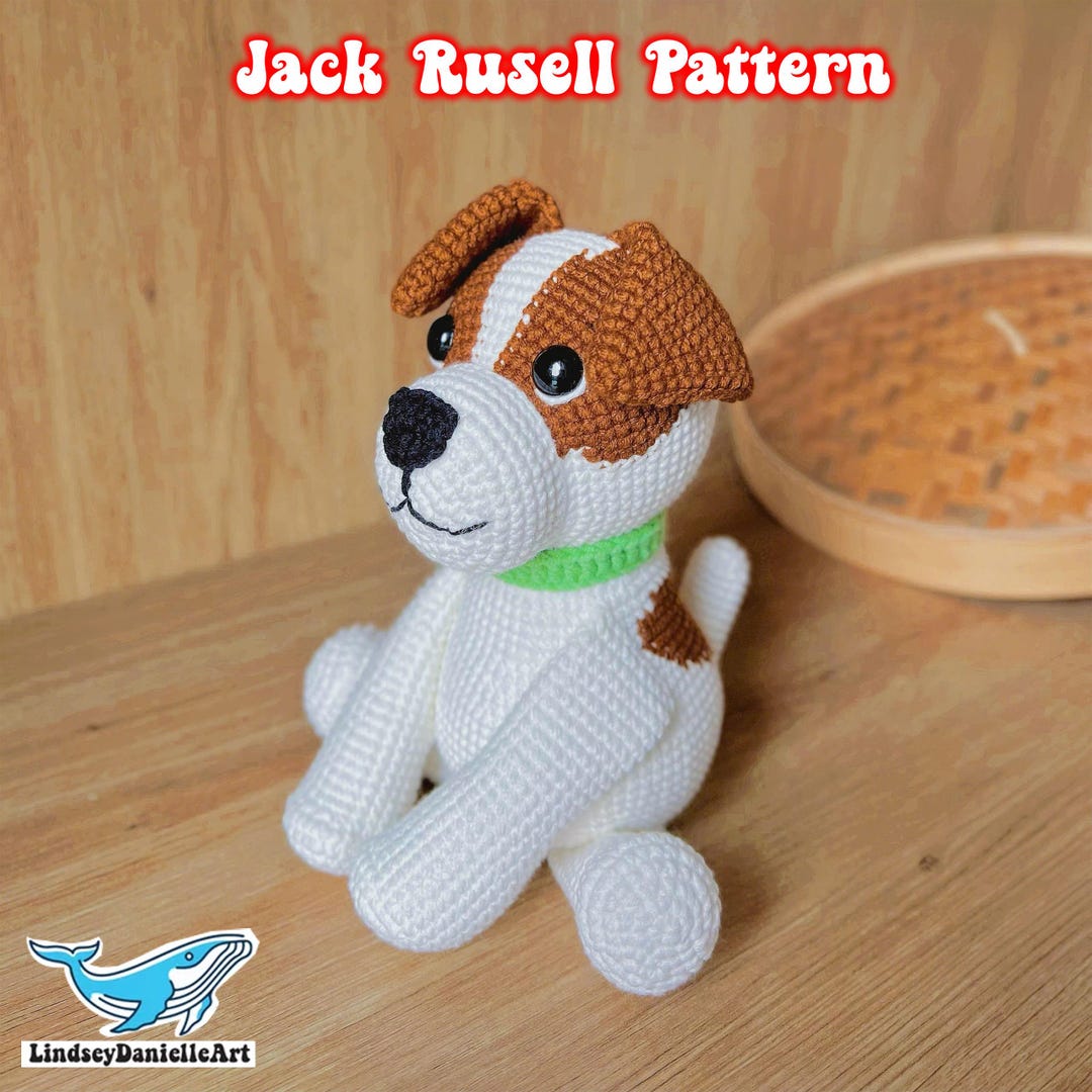 Jack Rusell Crochet Pattern Pdf, Dog Crochet Pattern Pdf, Dog Pattern ...