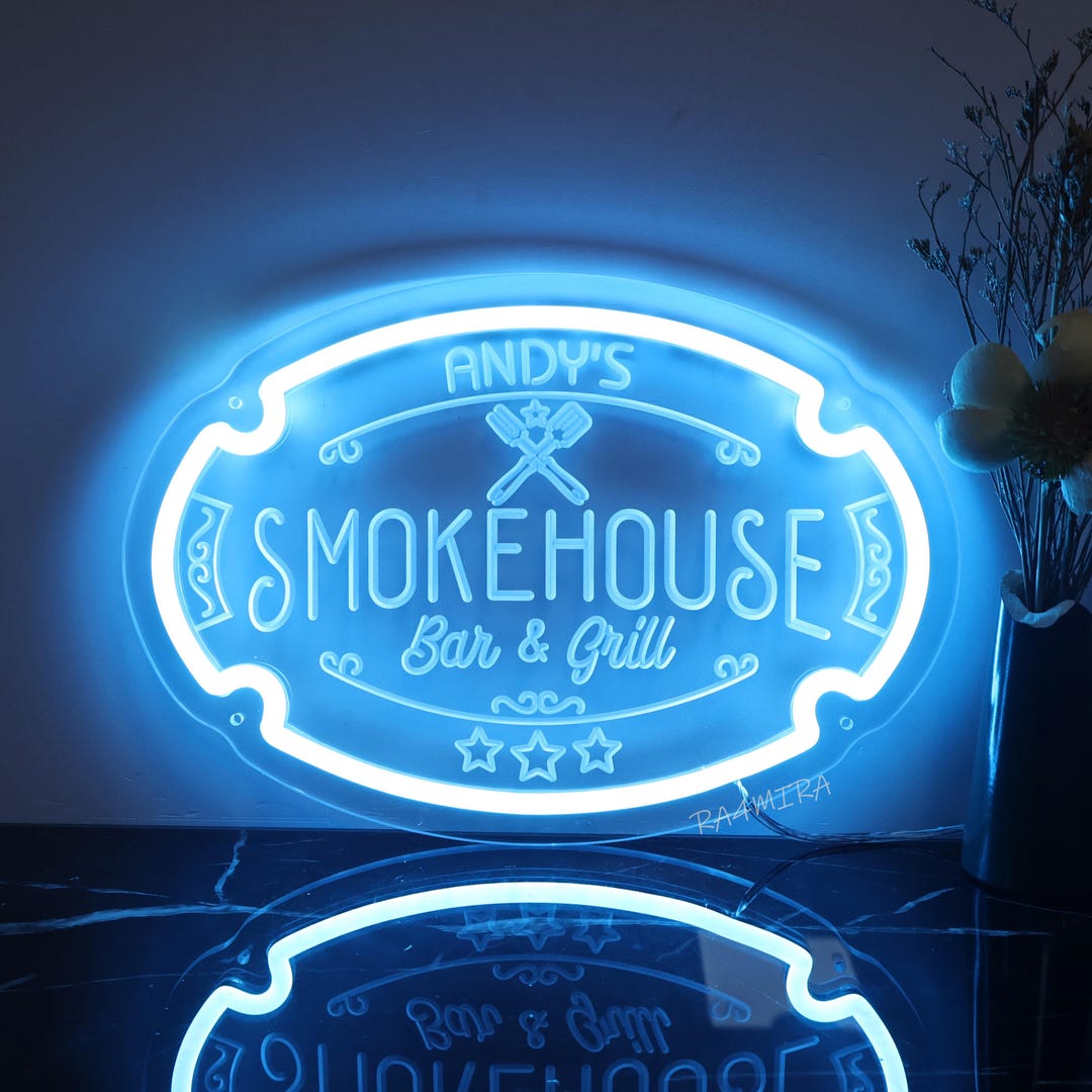Custom Smokehouse Neon Sign,bar & Grill Sign,handmade Led,personalized ...
