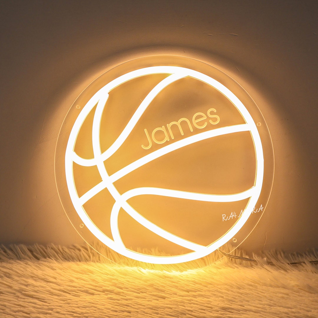 Personalized Basketball LED Neon Sign,custom Name Neon Sign,basketball ...