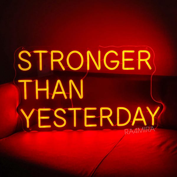 Neon Workout Sign - Etsy