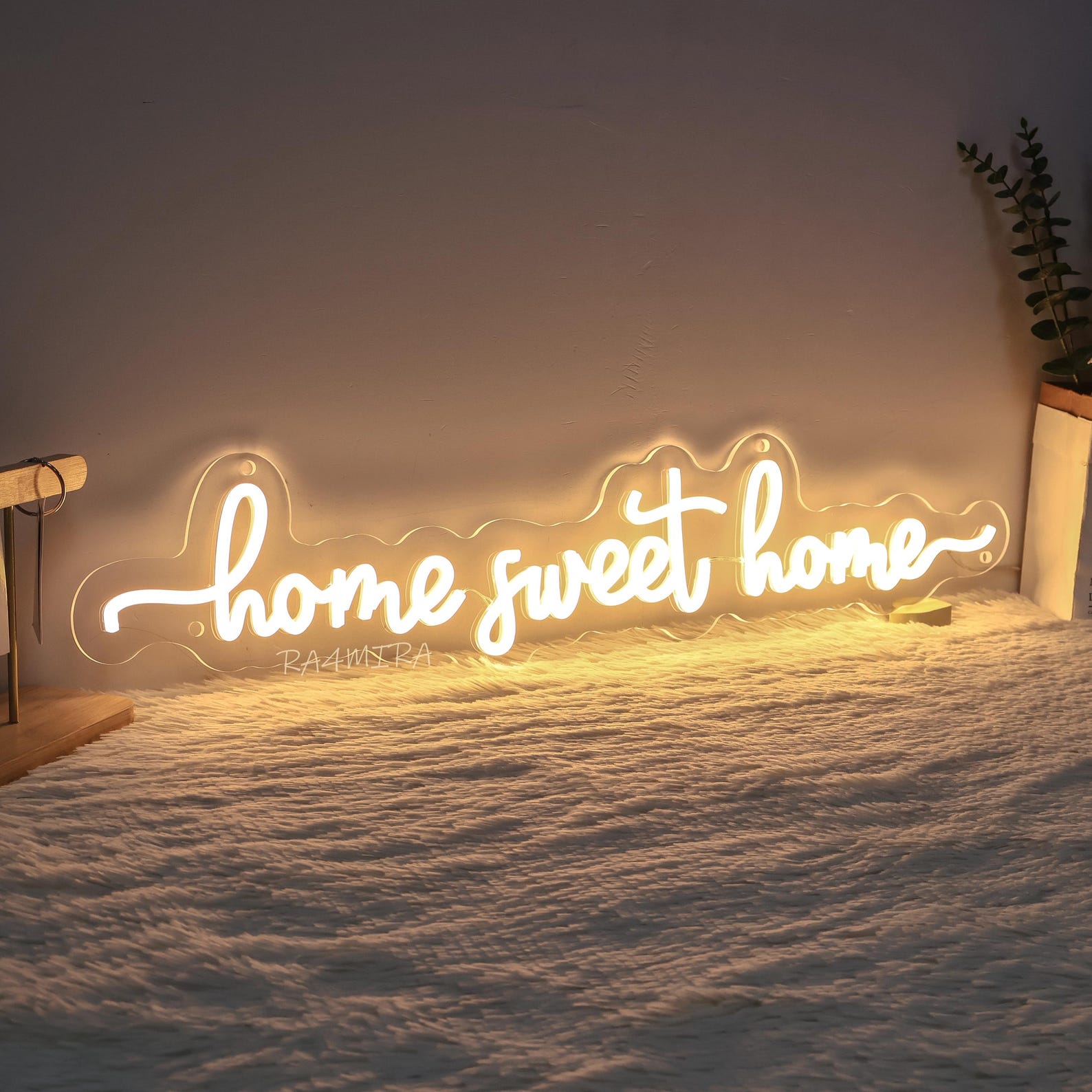 Home Sweet Home Neon Sign,sweet Home Sign,handmade LED Light Sign ...
